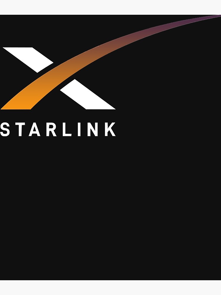 "Starlink logo" Poster for Sale by Perkins125 | Redbubble