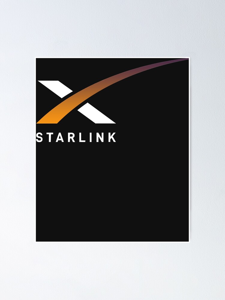 "Starlink logo" Poster for Sale by Perkins125 | Redbubble