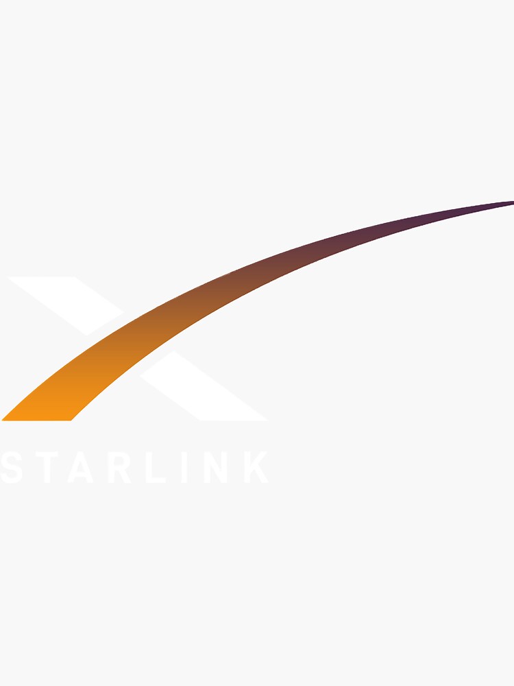 "Starlink logo" Sticker for Sale by Perkins125 | Redbubble