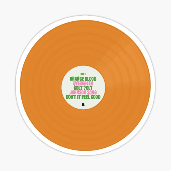 "MT. JOY - ORANGE BLOOD VINYL " Sticker for Sale by EnchantedBoud ...