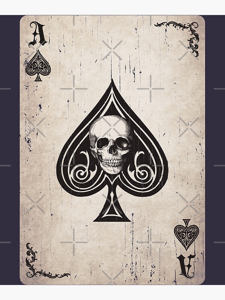 "Pretty Rise In The Fandom Ace Of Spades Death Card Gift For Fan ...