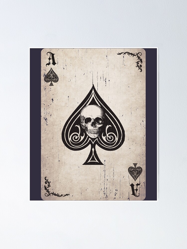 "Pretty Rise In The Fandom Ace Of Spades Death Card Gift For Fan ...