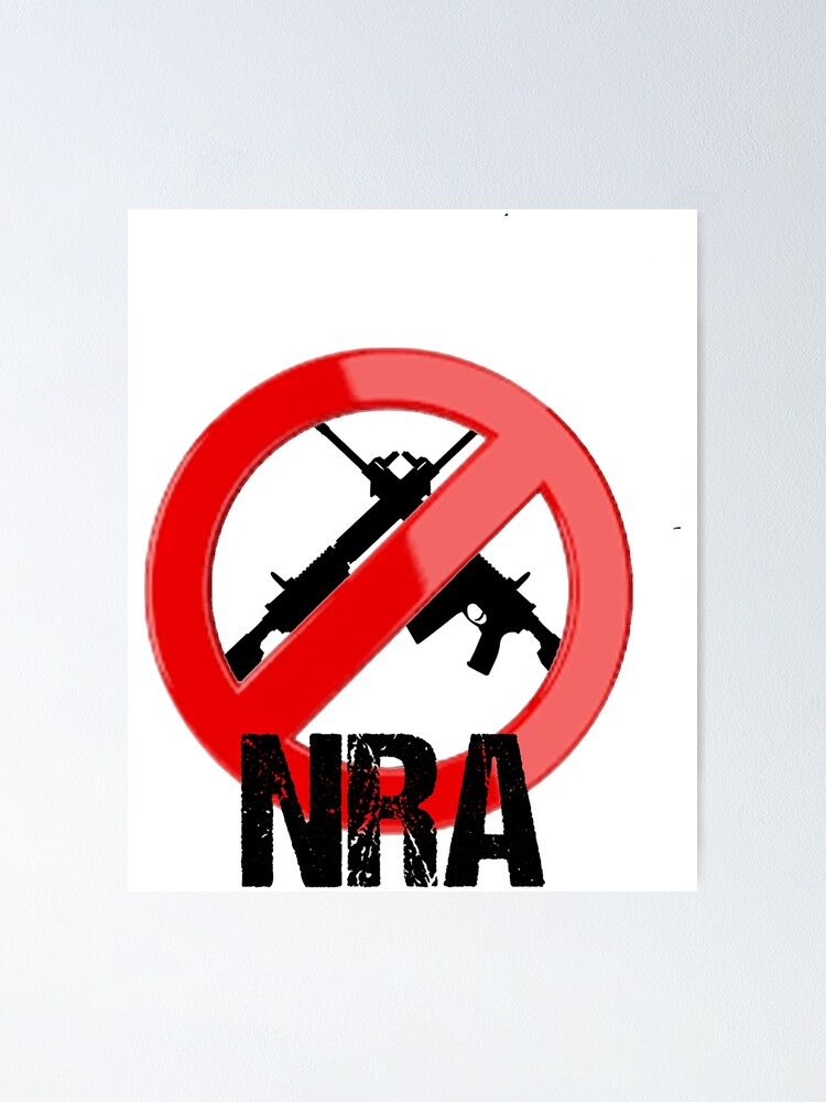 Póster «Equipo político de estilo de pistola de insignia anti NRA» de ...