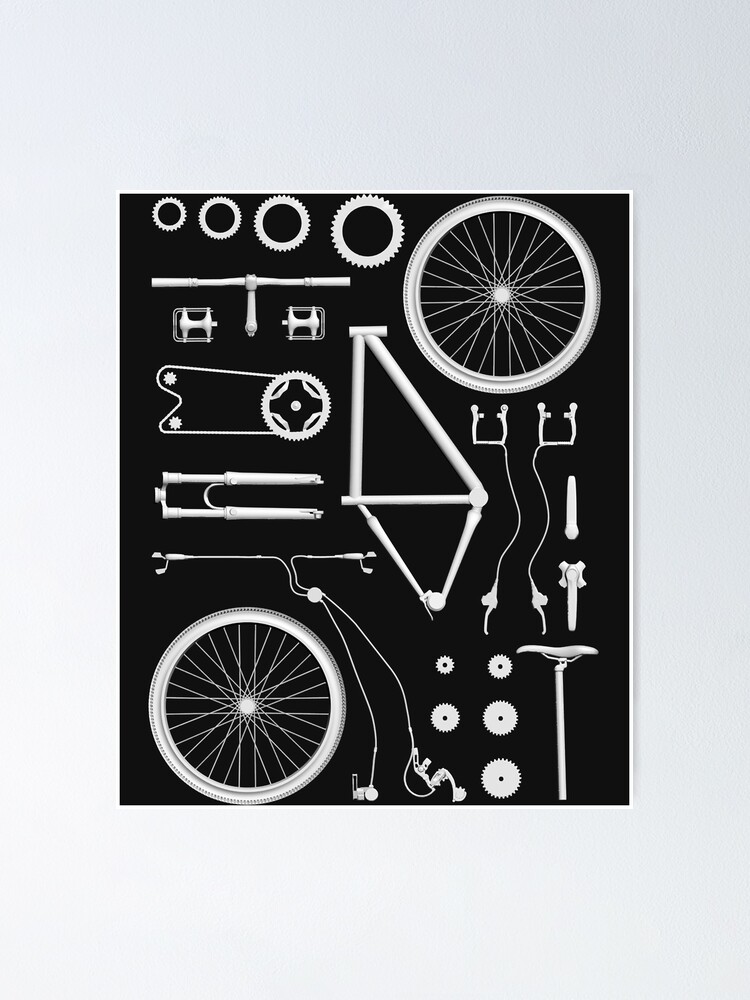 "Bike exploded" Poster for Sale by BorstromRonald | Redbubble