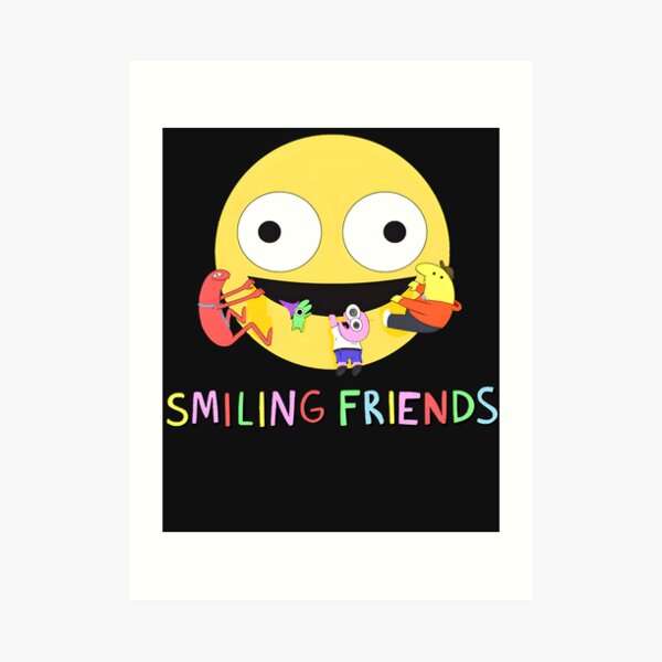 "Smiling friends logo" Art Print for Sale by BethnyFleury1 | Redbubble