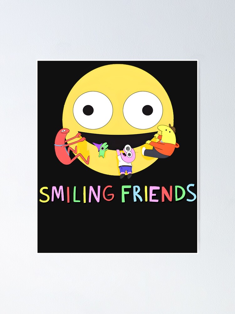 "Smiling friends logo" Poster for Sale by BethnyFleury1 | Redbubble