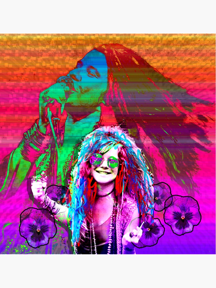 "Janis Joplin, Popart Colors Digital Handmade By Iona Art Digital ...