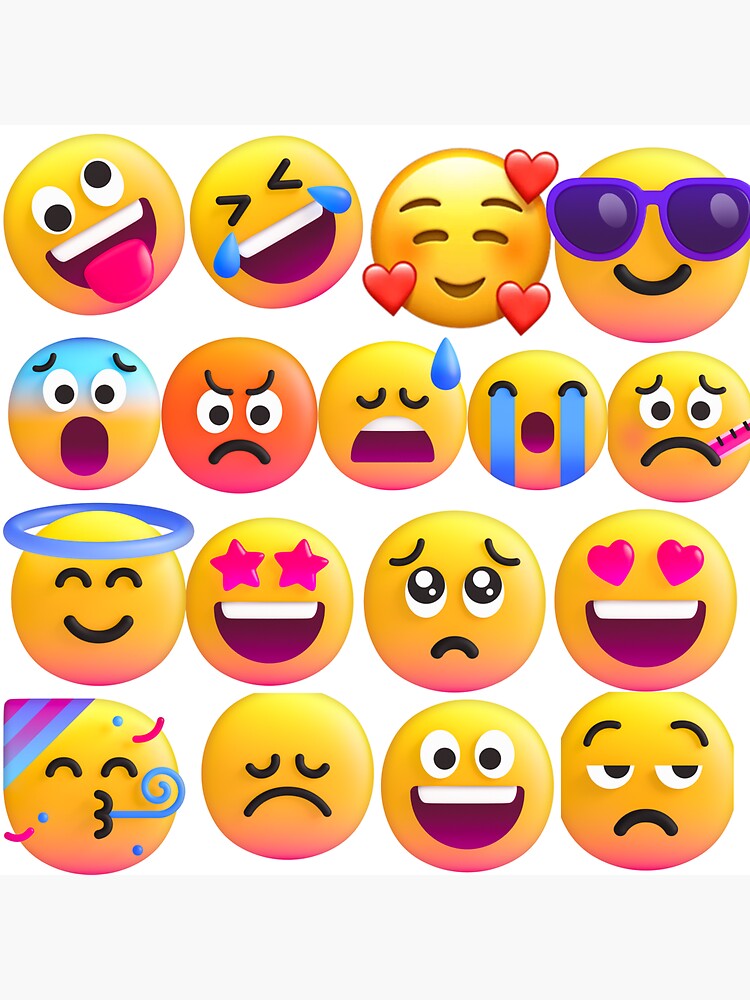 "Emoji, DESIGN ON POINT " Sticker for Sale by DesignOnPoint | Redbubble