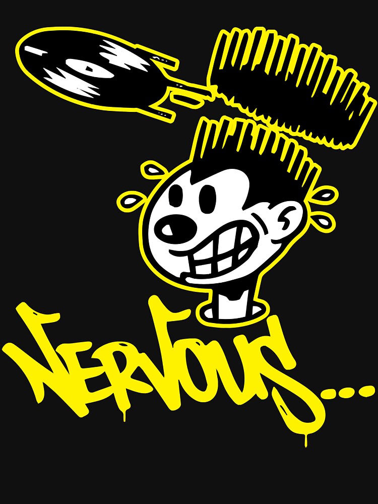"Nervous records logo" T-shirt by BethnyFleury1 | Redbubble | rap t ...