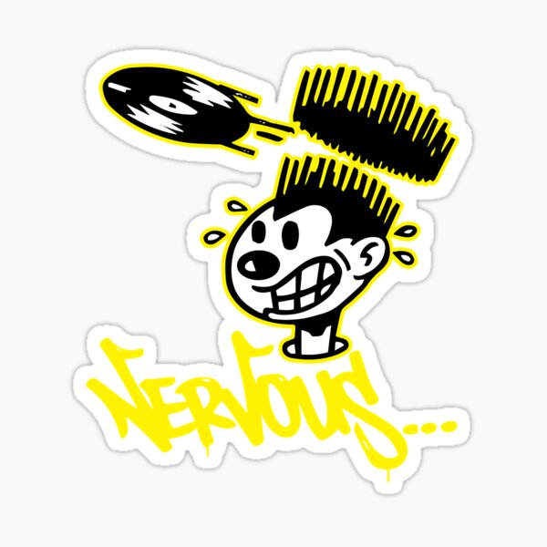 "Nervous records logo" Sticker for Sale by BethnyFleury1 | Redbubble