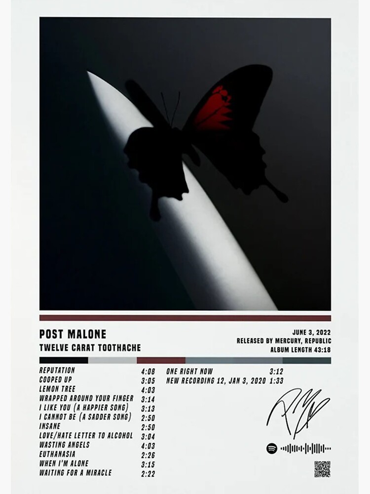 Pegatina «cartel de música de portada de álbum de rapero estadounidense ...