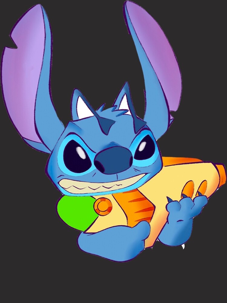 "Stitch Cartoon and Gun" Art Print for Sale by nehmeroideenerp | Redbubble