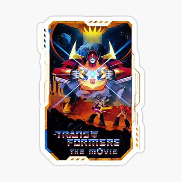 "Transformers The Movie Remastered" Sticker for Sale by posterrifiq ...