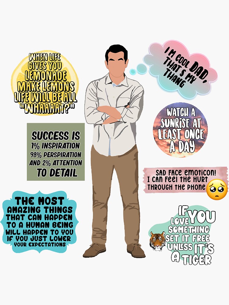 "Phil Dunphy" Sticker for Sale by swanspirate520 | Redbubble