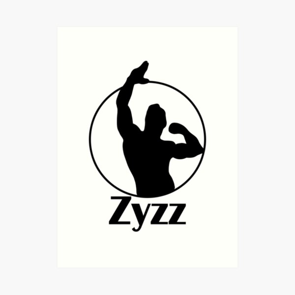 "Zyzz Pose Silhouette Black" Art Print for Sale by designsbyted | Redbubble