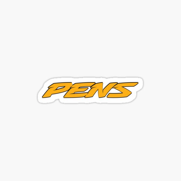 "PENS!" Sticker by oldskooldesign | Redbubble