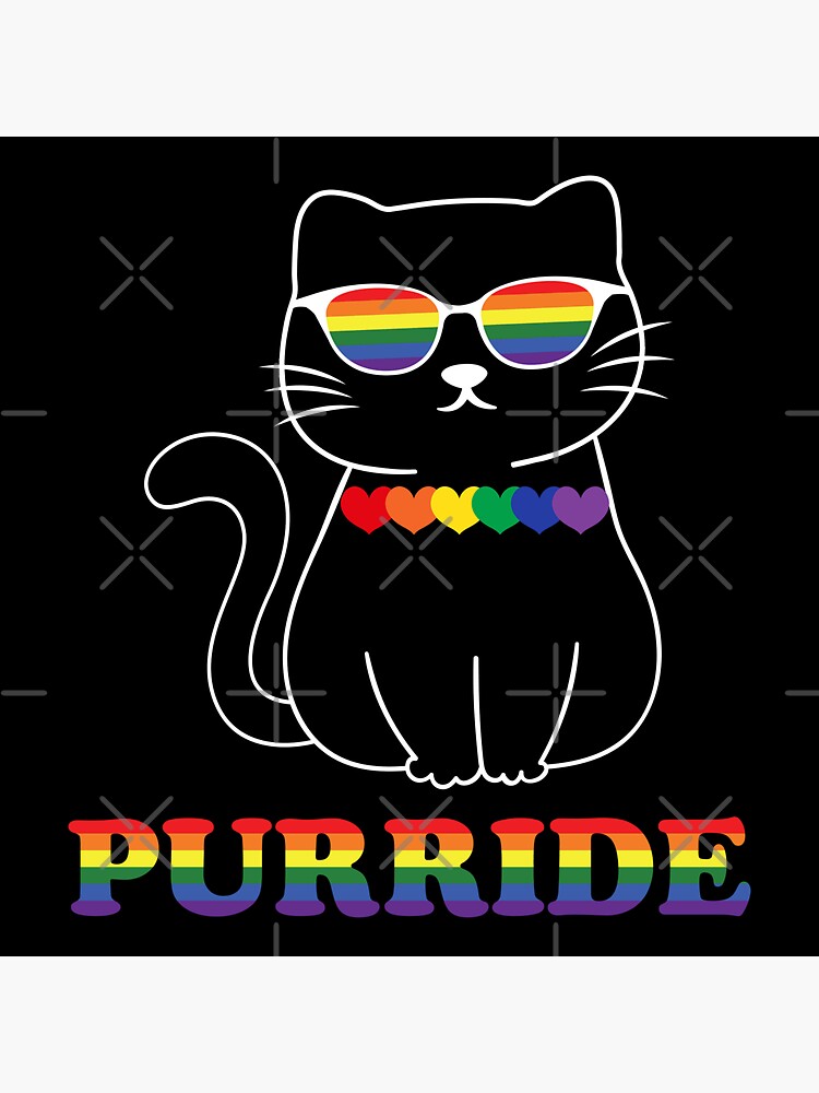 "Pride Cat" Sticker for Sale by desireedickens | Redbubble