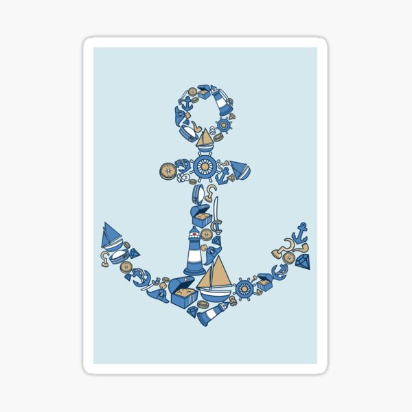 "Anchor" Sticker for Sale by Stickpat | Redbubble