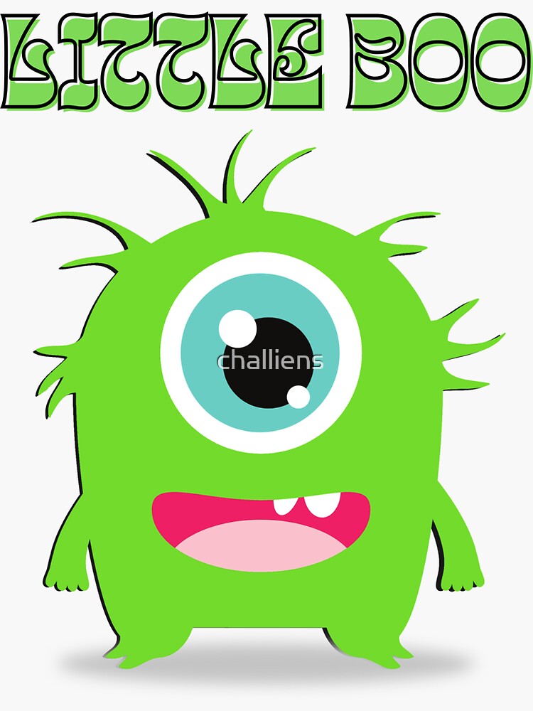 "Little Boo Alien" Sticker for Sale by challiens | Redbubble