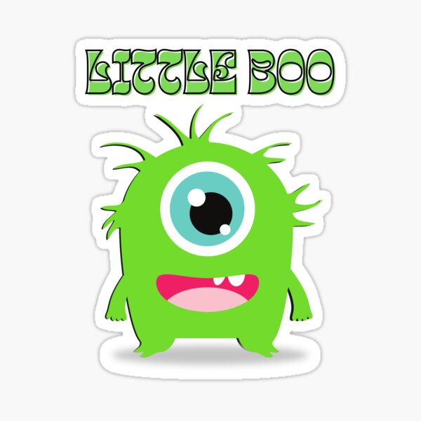 "Little Boo Alien" Sticker for Sale by challiens | Redbubble