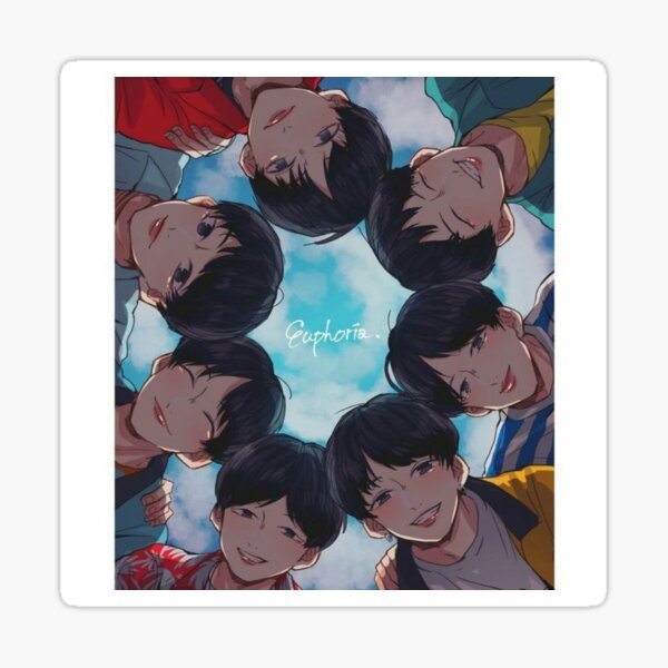 " BTS Members" Sticker for Sale by AkashPandey | Redbubble