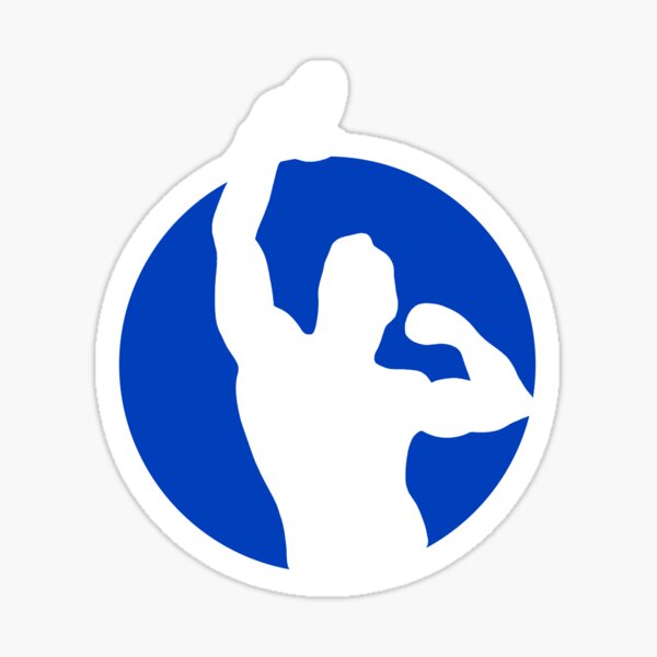 "Zyzz Pose Silhouette Blue" Sticker for Sale by designsbyted | Redbubble
