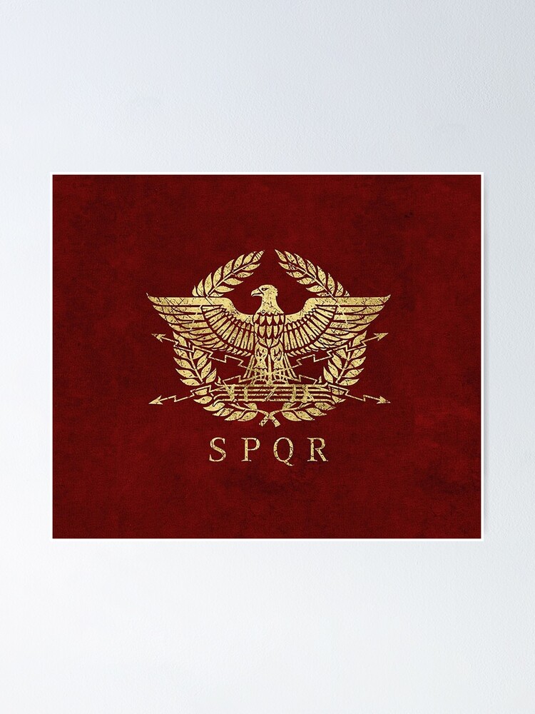 Póster «Emblema del Imperio Romano - Oro Vintage» de AmelPTR | Redbubble