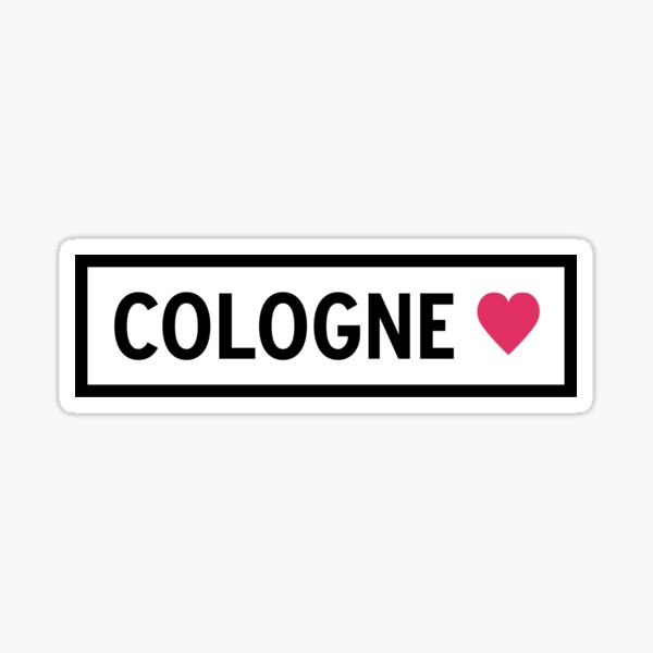 "Cologne" Sticker by alison4 | Redbubble