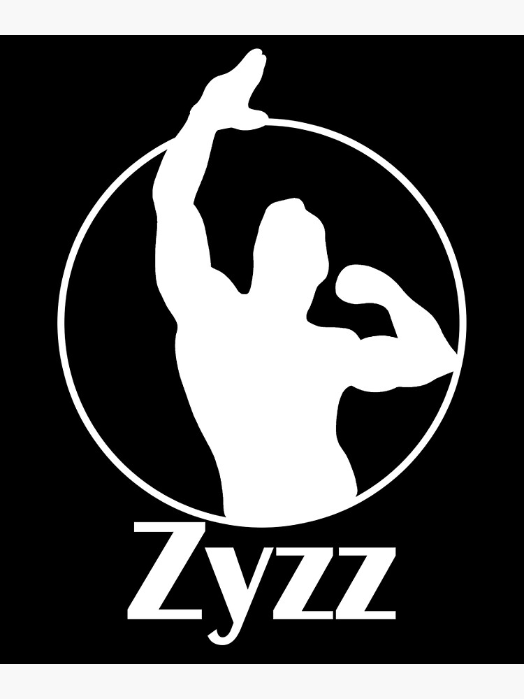 "Zyzz Pose Silhouette White" Poster for Sale by designsbyted | Redbubble