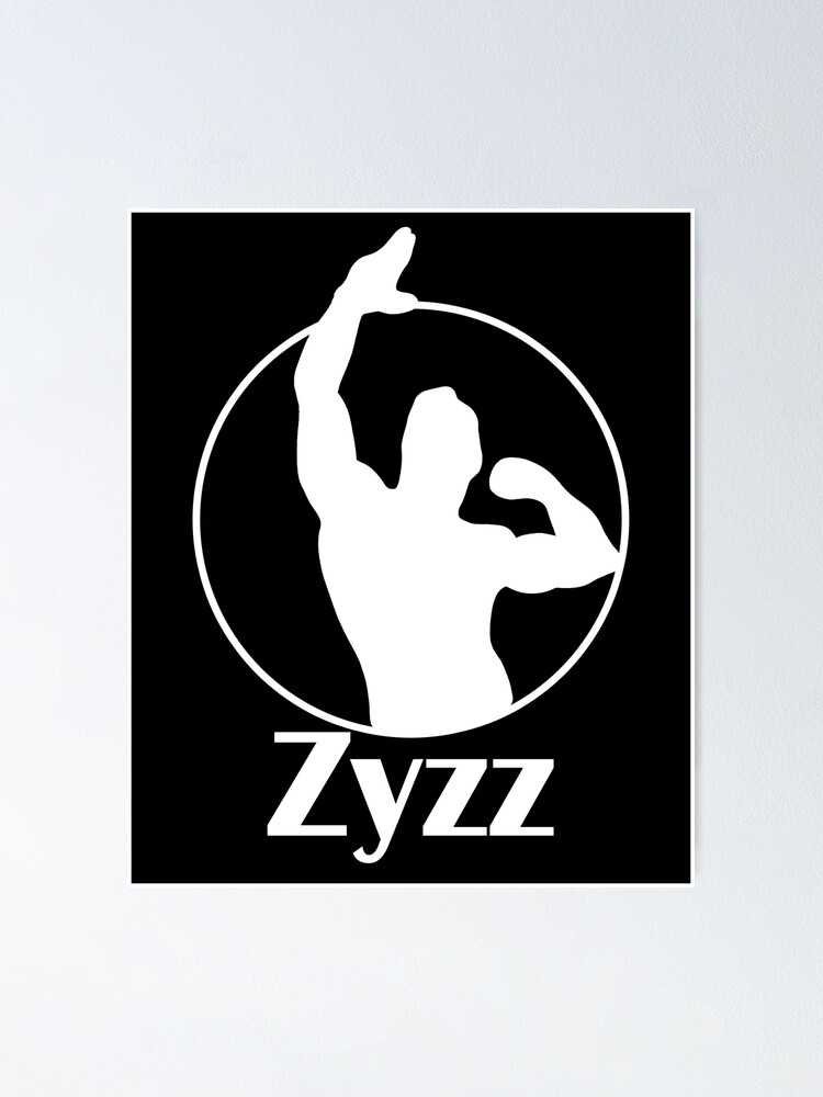 "Zyzz Pose Silhouette White" Poster for Sale by designsbyted | Redbubble