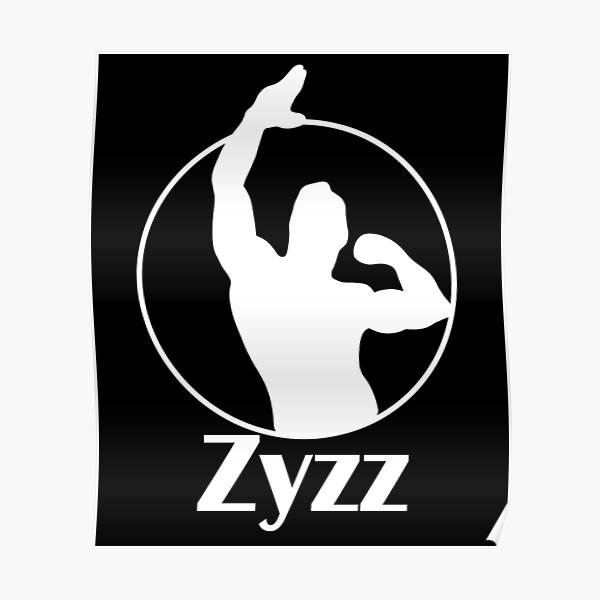 "Zyzz Pose Silhouette White" Poster for Sale by designsbyted | Redbubble