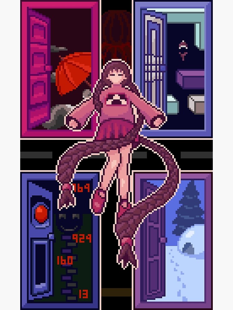 Yume Nikki Madotsuki Poster By Leviis Stuff Redbubble