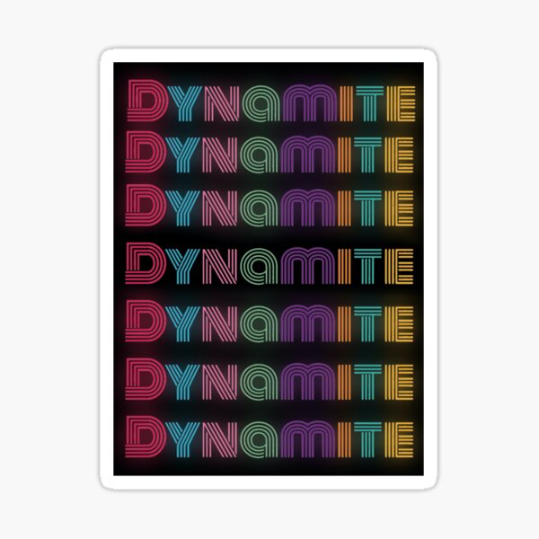 "DYNAMITE BTS " Sticker for Sale by ZahraDesignS22 | Redbubble