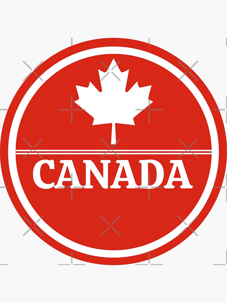 "Canada Inverted Flag Roundel" Sticker for Sale by FedSherDesign ...