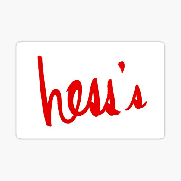 "hess’s department store" Sticker for Sale by RetroDepartment | Redbubble