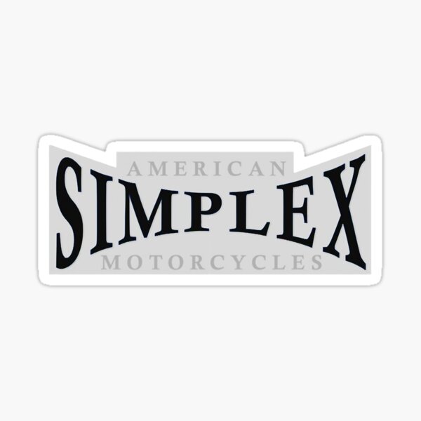 "American Simplex Motorcycles " Sticker for Sale by JamesMalo | Redbubble