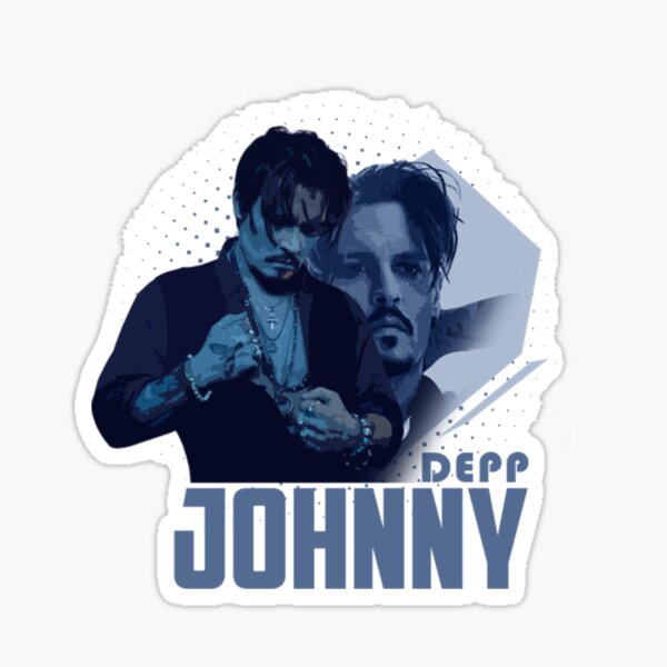 "johnny.depp" Sticker for Sale by mierzejewsk | Redbubble