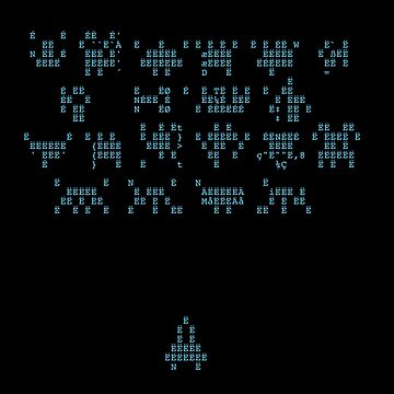 "Space invaders (blue ASCII edition)" Sticker for Sale by Escarpatte ...