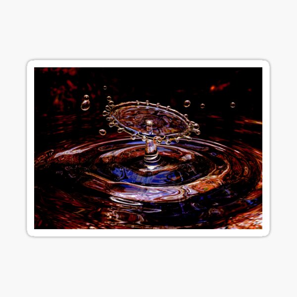 "Water splash design" Sticker for Sale by DopeDesign111 | Redbubble