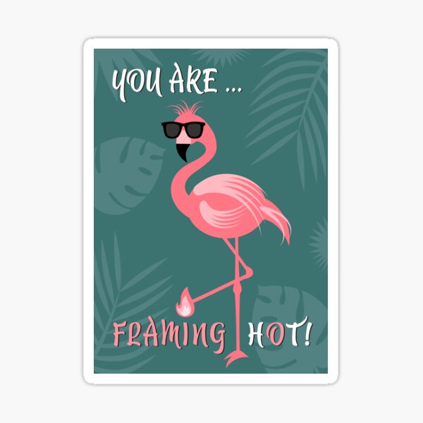"You Are Framing Hot" Sticker for Sale by Mark-Bee | Redbubble