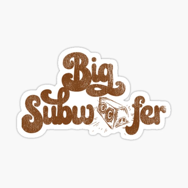 "Subwoofer " Sticker for Sale by RicaParks | Redbubble