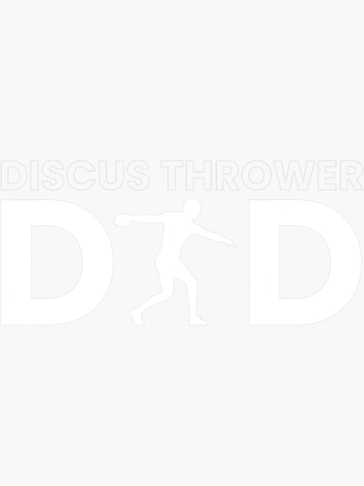 "Mens Discus Thrower Dad Discus Throw Discus Thrower" Sticker for Sale ...