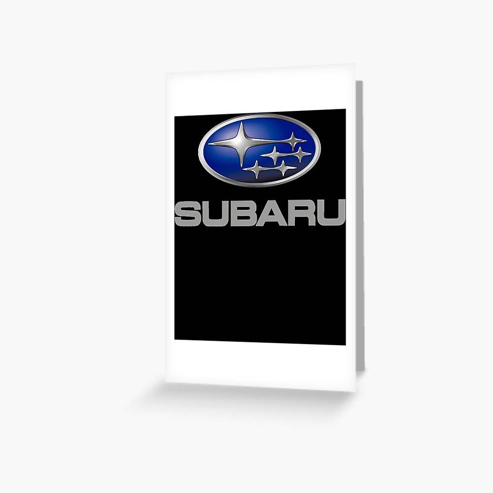 "CAR-SUBARU LOGO " Greeting Card for Sale by FoyalCarter | Redbubble
