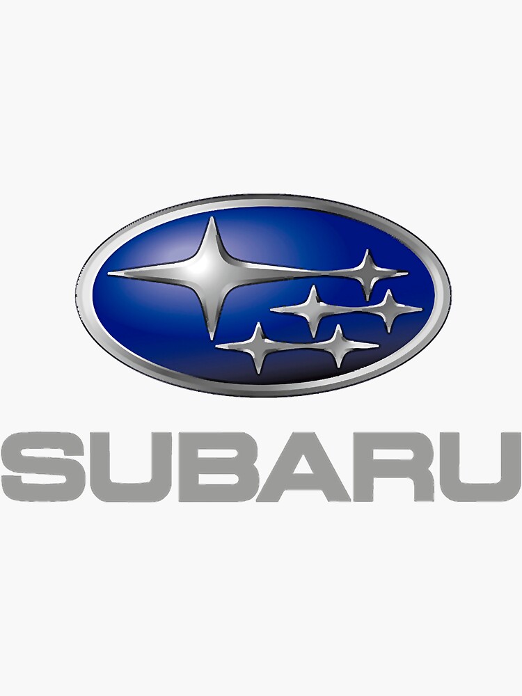 "CAR-SUBARU LOGO " Sticker for Sale by FoyalCarter | Redbubble