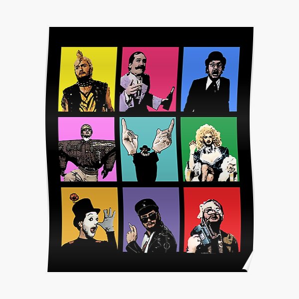 Kenny Everett Characters Pop Art Poster For Sale By Beomjeong Redbubble