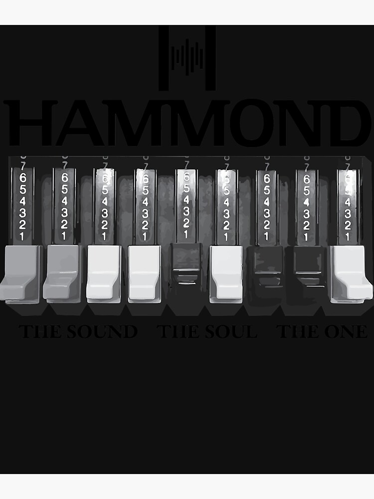 "Hammond organ logo and graphics" Poster for Sale by JodiReal1 | Redbubble