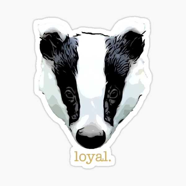 "loyal badger - Copy" Sticker for Sale by PyeongGeun | Redbubble