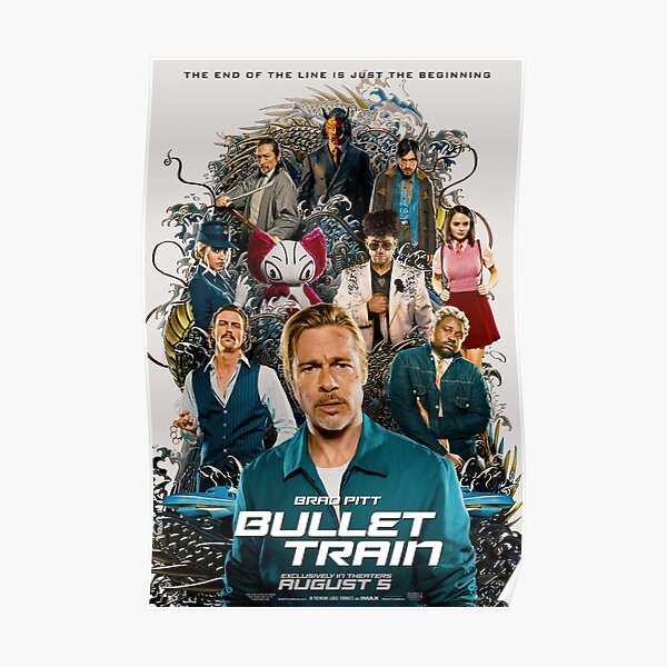 "Bullet Train Movie Poster" Poster for Sale by christiansen1 | Redbubble
