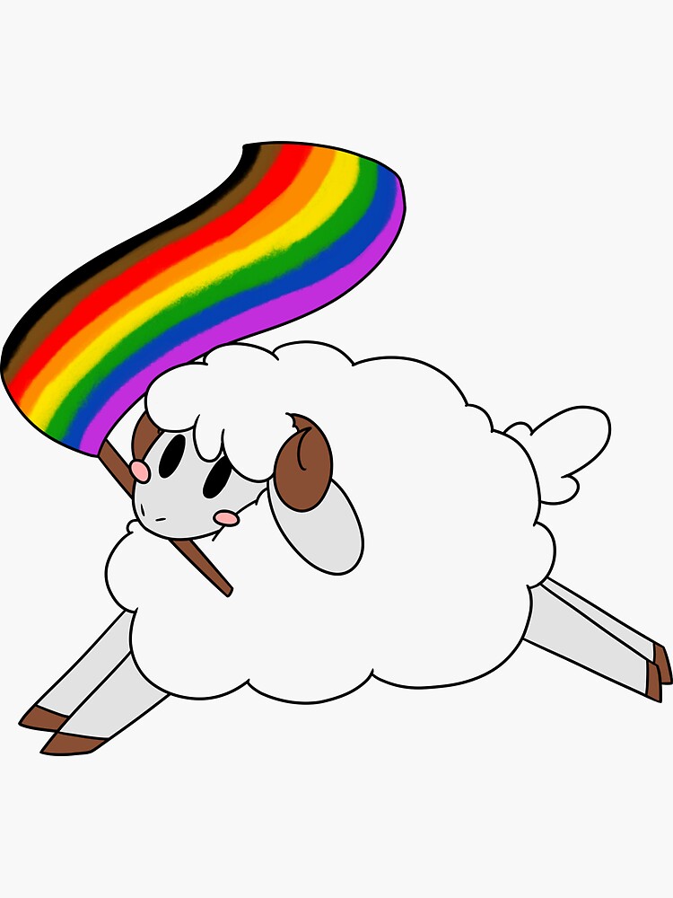 "Gay Pride Sheep" Sticker for Sale by SamWasNeverHere | Redbubble