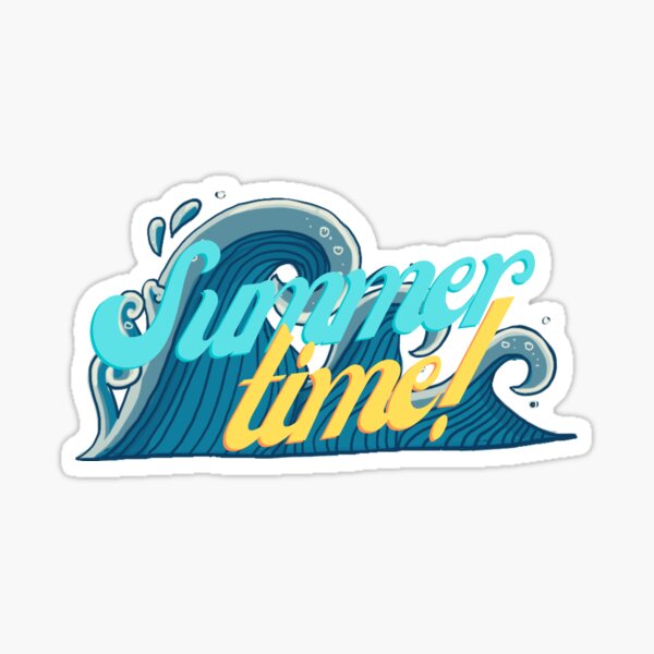 "Summer time!" Sticker for Sale by Shiablue | Redbubble